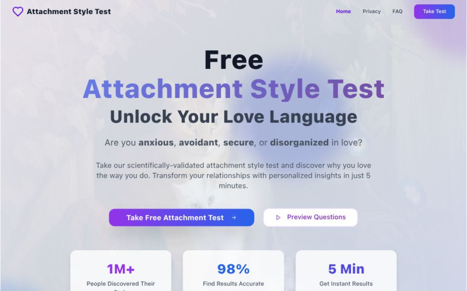 Free Attachment Style Test - Discover Your Relationship Pattern